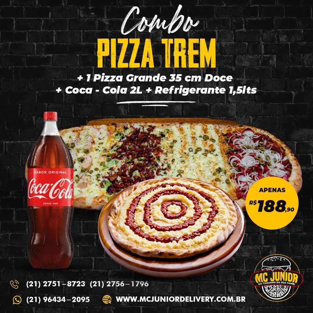 Peça Online! - ---- Mc Junior Pizzaria -------- PIX: 21-96434-2095 ...