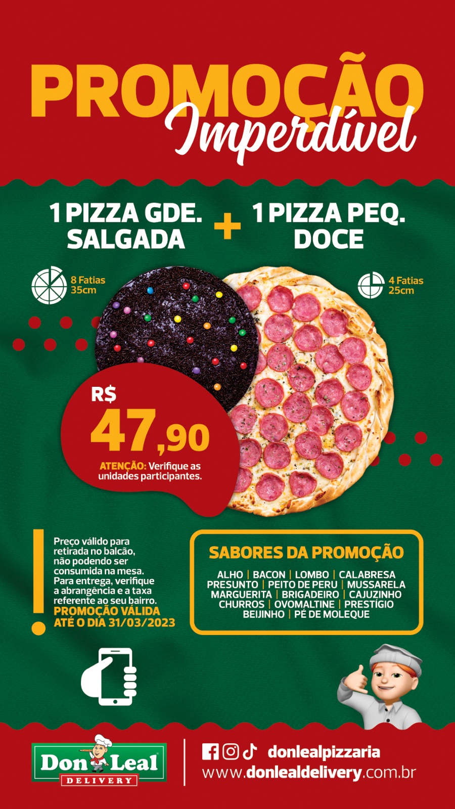 Combos - Pizzaria Don Leal - Delivery Online