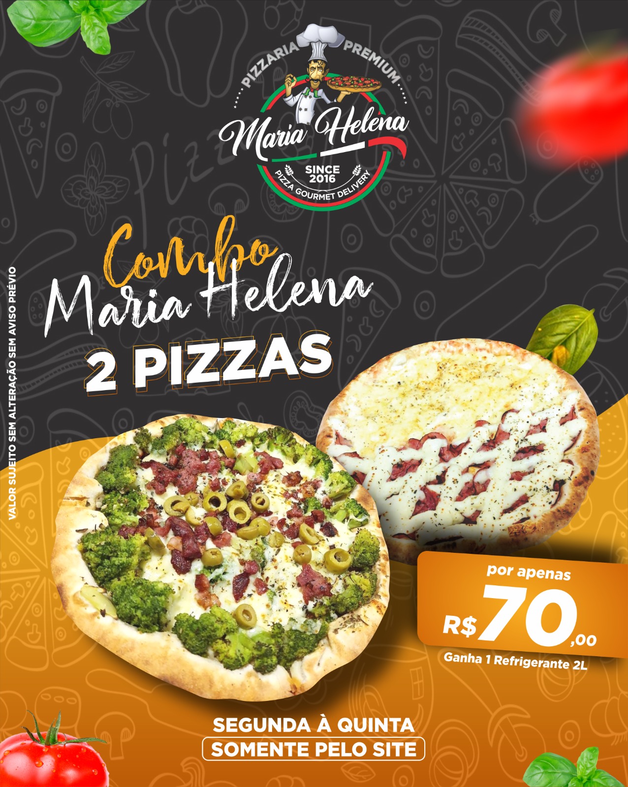 Cardápio - Pizzaria Maria Helena - Pizzaria Maria Helena