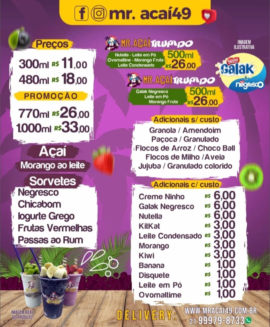 Peça Online! - Mr Açaí 49 - Delivery
